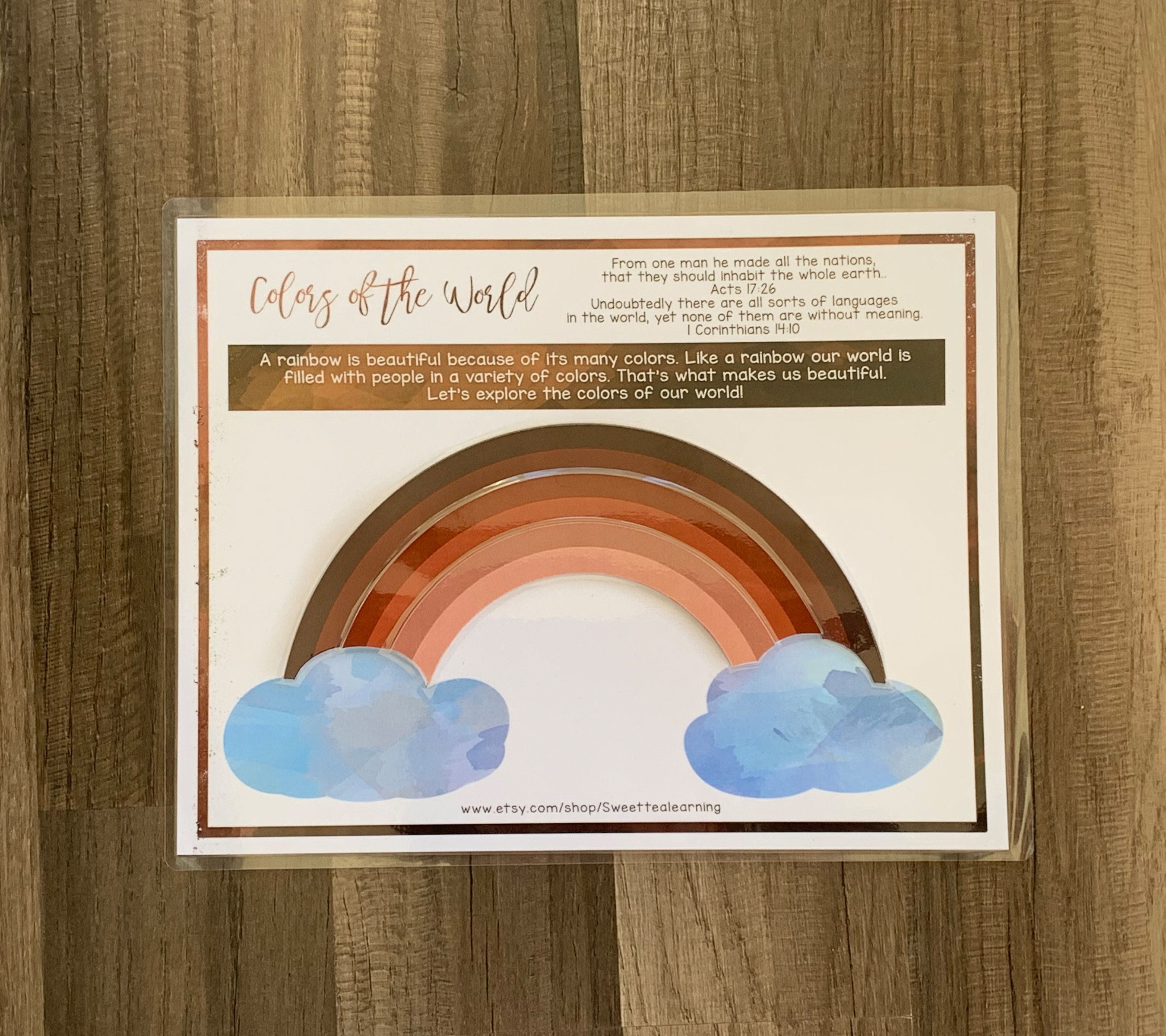 Diversity Colors of Our World Printable Activity - Busy Book Binder ...