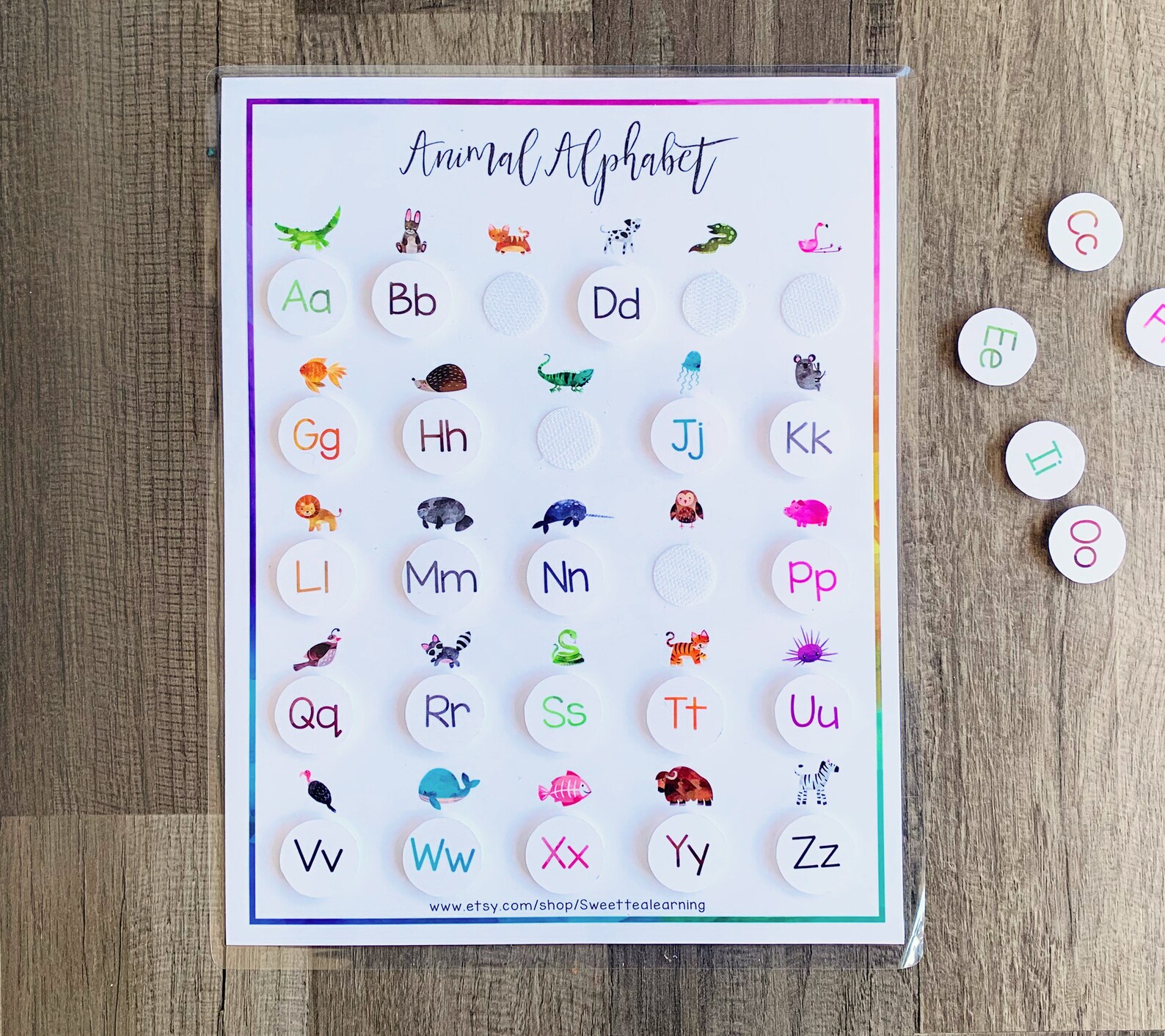 Animal Alphabet Puzzle Preschool Learning Kindergarten | Etsy