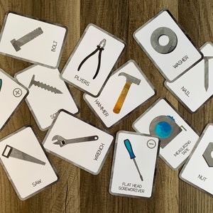 Kids My Toolbox Learning Game Set - Puzzle and Flash Cards - Busy Book ...