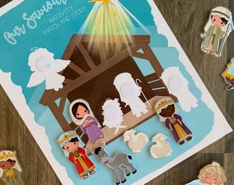 Birth of Jesus Bible Story Sequencing Activities for Kids the - Etsy