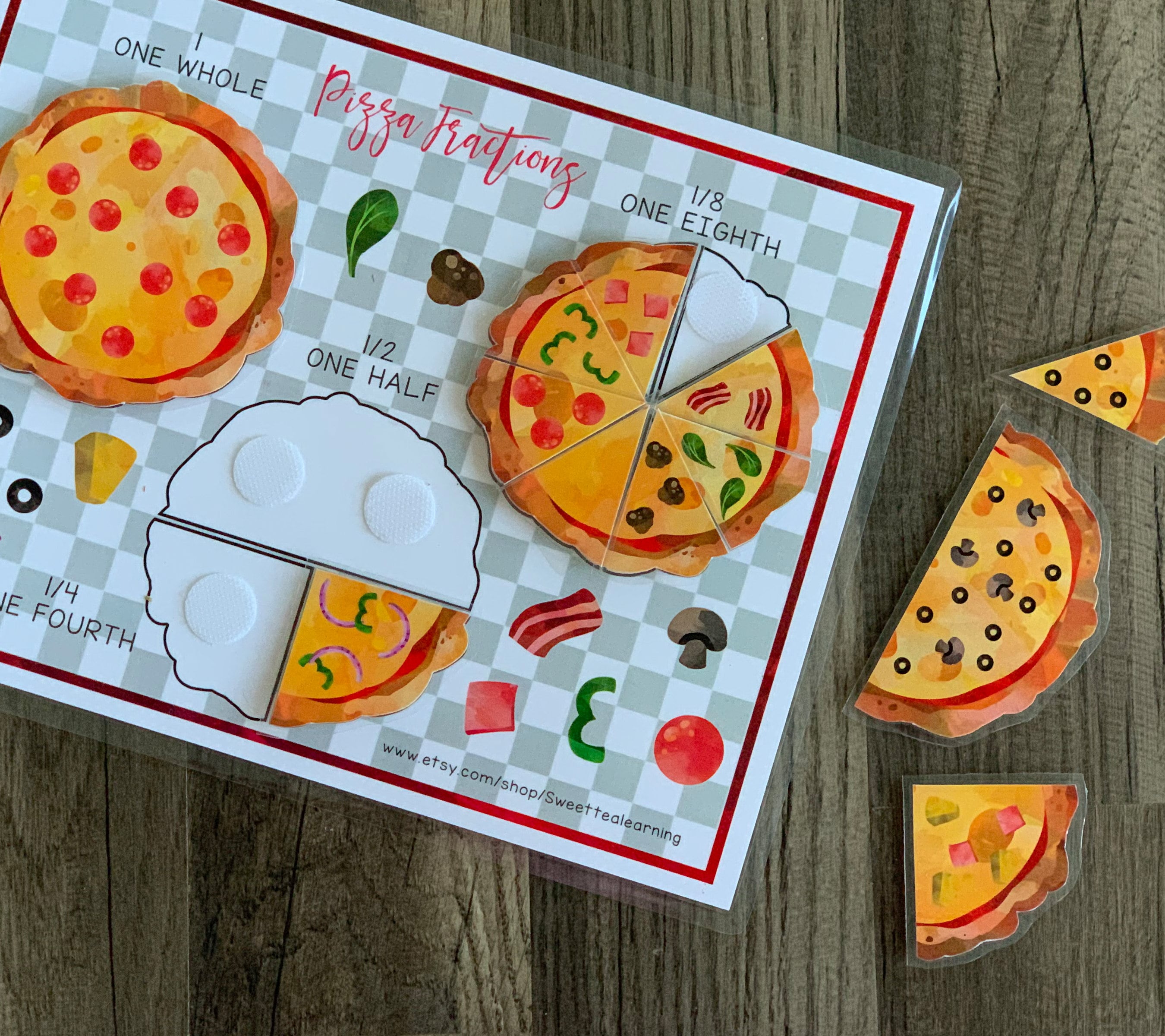Pizza Fraction Game Printable