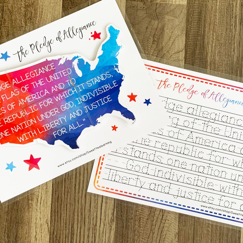 Pledge of Allegiance - Etsy