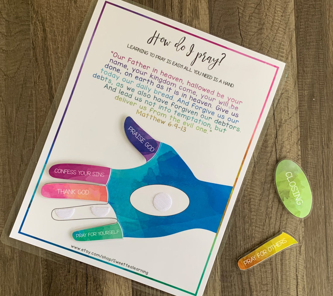 Kids How to Pray Printable Puzzle - Childrens Bible Prayer Lesson ...