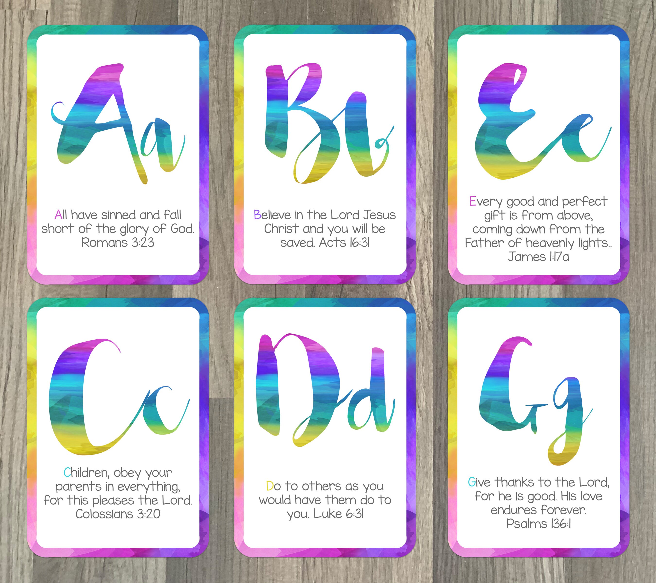 Bible Verse Flash Cards Memory Verse Lesson Printable - Etsy Singapore