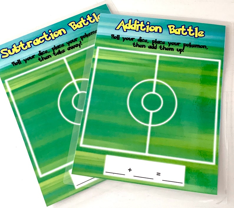 Monster Battle Math Game Printable Homeschool Busy Book Worksheet ...