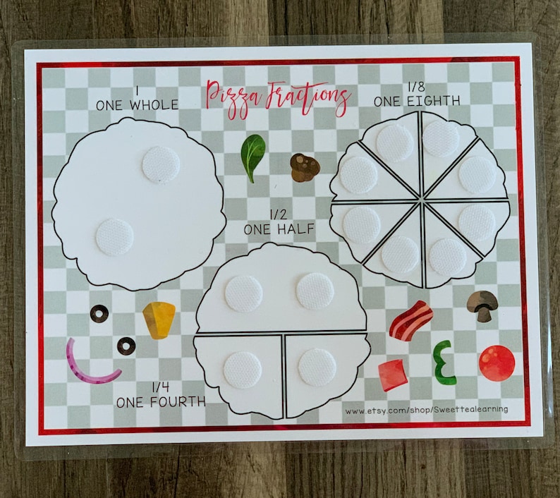 Pizza Fraction Puzzle - First Second Grade - Homeschool Curriculum ...