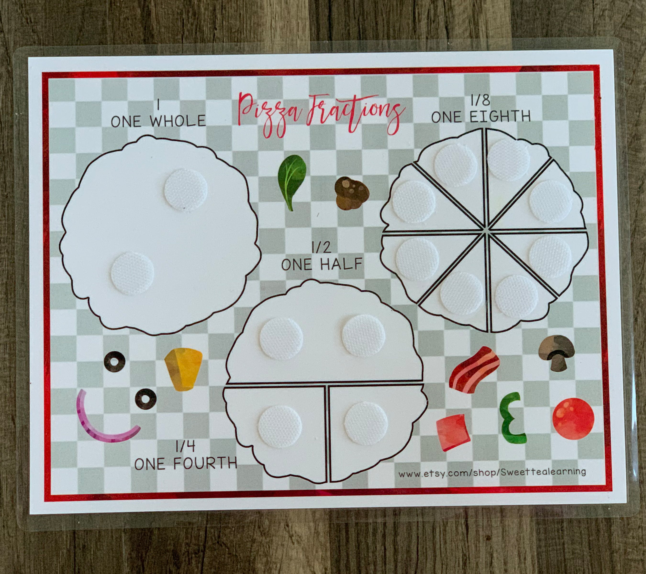 Pizza Fraction Puzzle - First Second Grade - Homeschool Curriculum ...