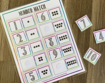 Count the Girls Cookies Match-up Preschool/homeschool - Etsy