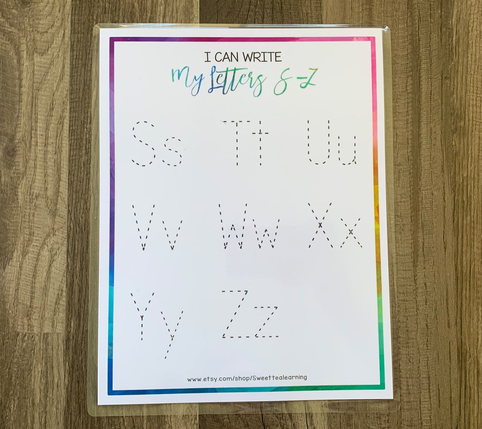 Handwriting Alphabet Tracing Sheet Preschool Letters - Etsy