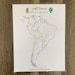 South America Puzzle Map Kids Geography Lesson Childrens Printable Game ...