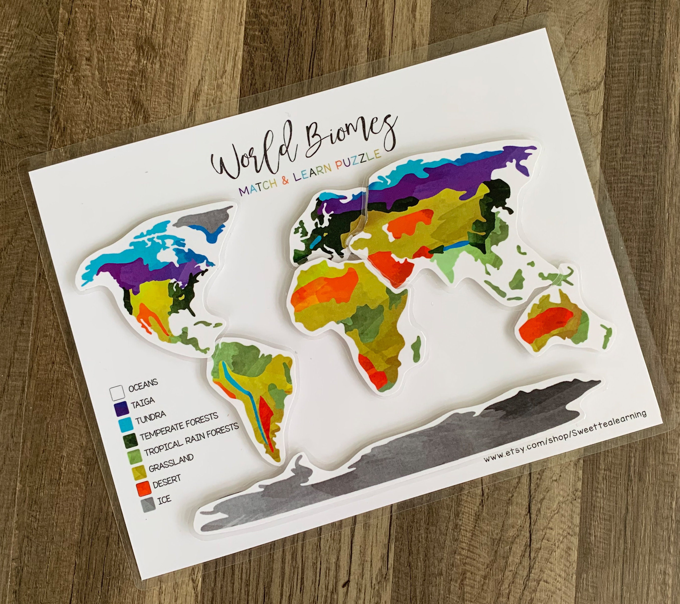 Biomes Map For Kids