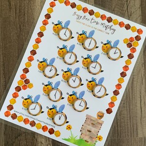 Kids Clock Time Matching Printable Puzzle - Begginers Math Activity ...