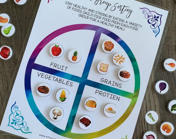 Matching Cards - Healthy Food 40 Count - Preschool Learning - Toddler ...