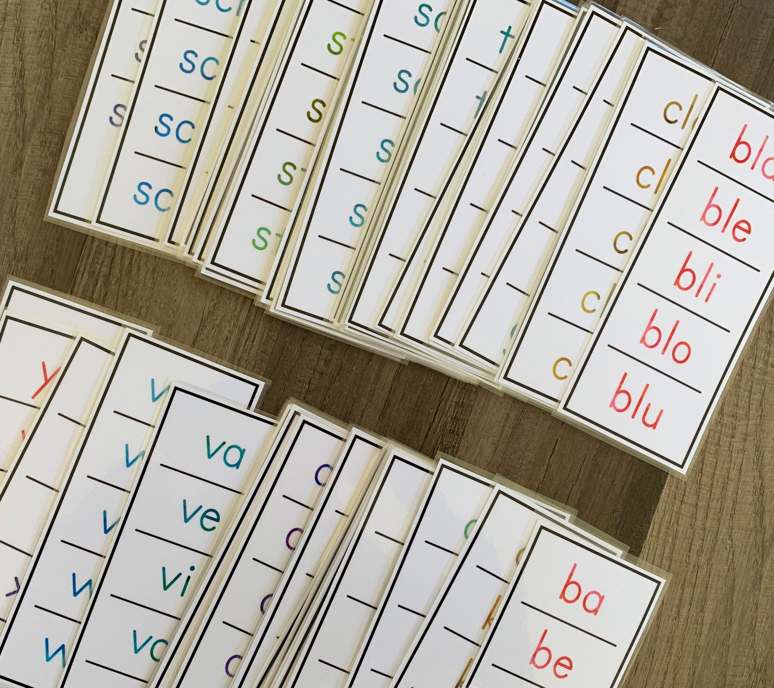 Phonics Flash Cards Reading Practice First Grade - Etsy