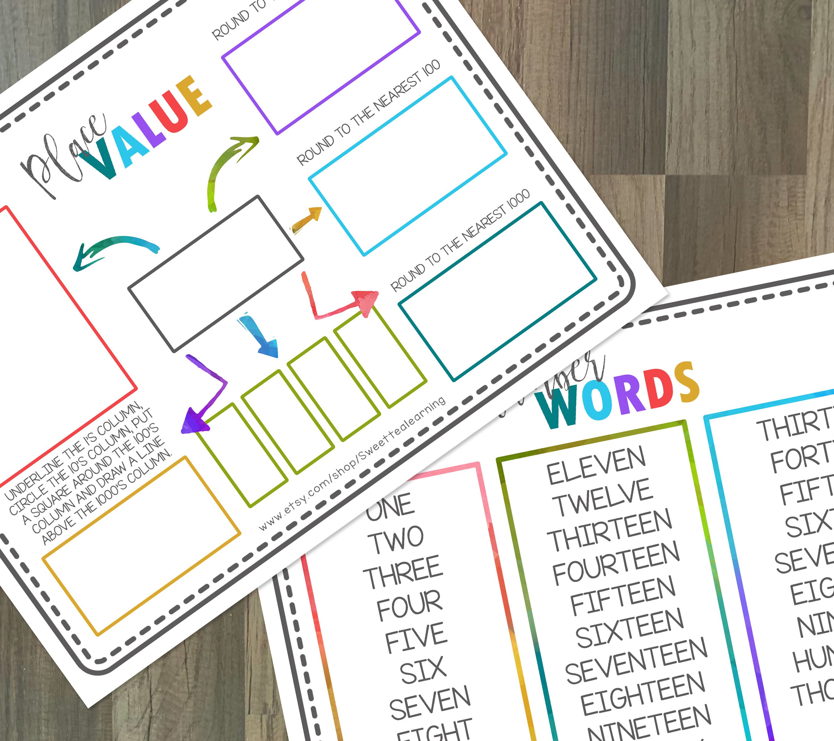 Place Value Worksheet Homeschool Curriculum Elementary School Math ...