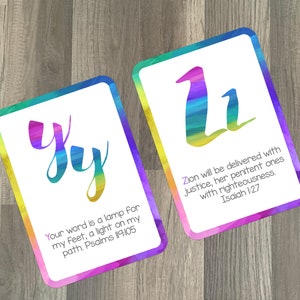 Bible Verse Flash Cards - Memory Verse Lesson Printable - First Second ...