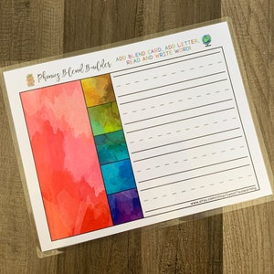 Phonics Blend Word Building Game - Early Reading Skills - Preschool ...