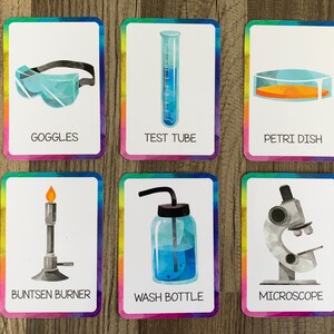 Science Lab Tools Game - Printable Science Kids Lesson - Busy Book ...