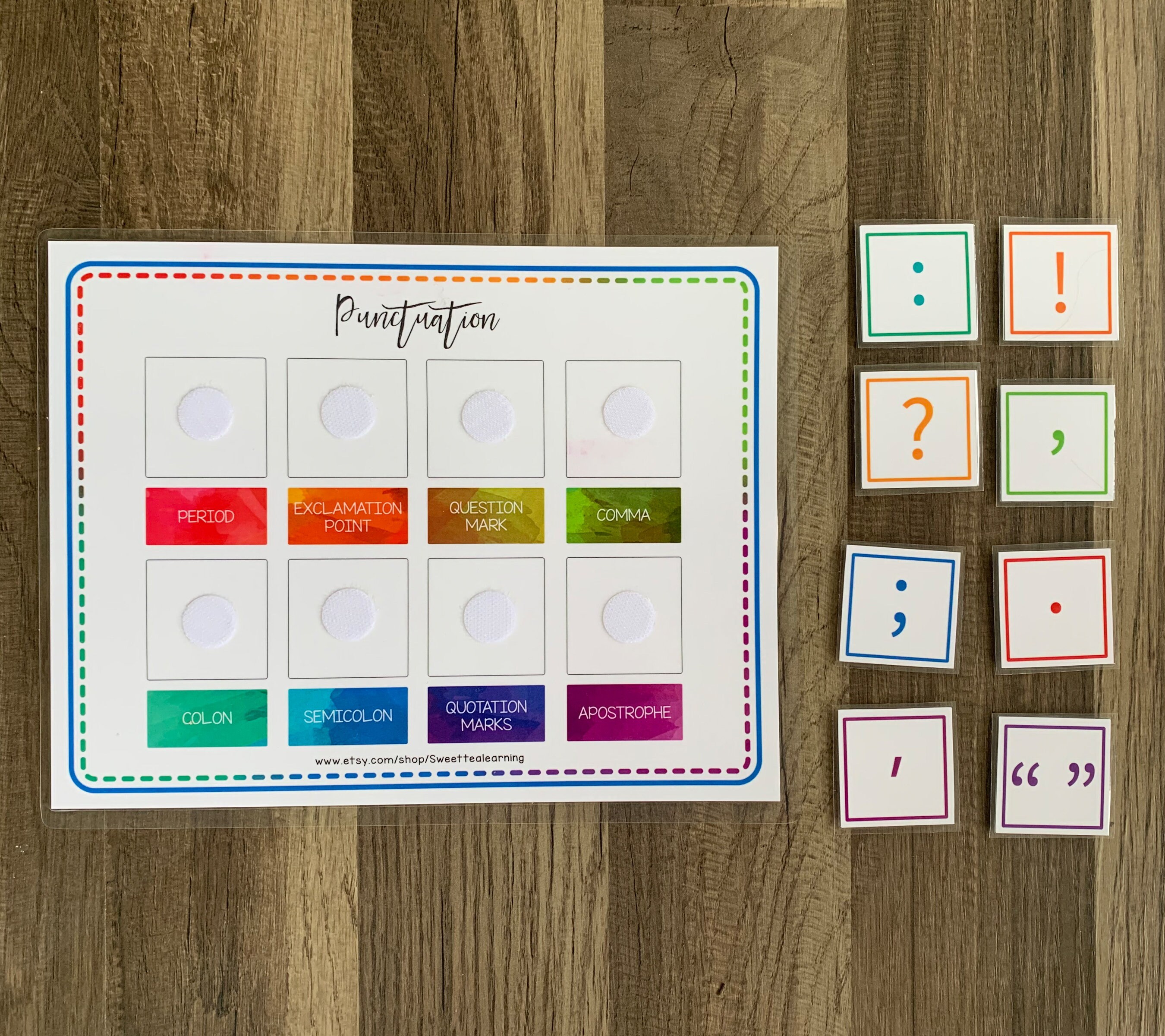 Interpunctie oefenset Homeschool zin interpunctie oefenen - Etsy Nederland