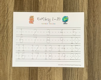 Numbers 1-120 Assessment Worksheet - Etsy