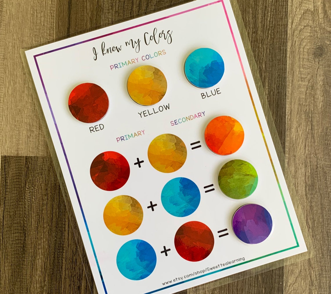 Mixing Colors - Primary Secondary Colors - Kids Kindergarten Preschool ...