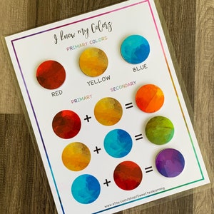 Mixing Colors - Primary Secondary Colors - Kids Kindergarten Preschool ...