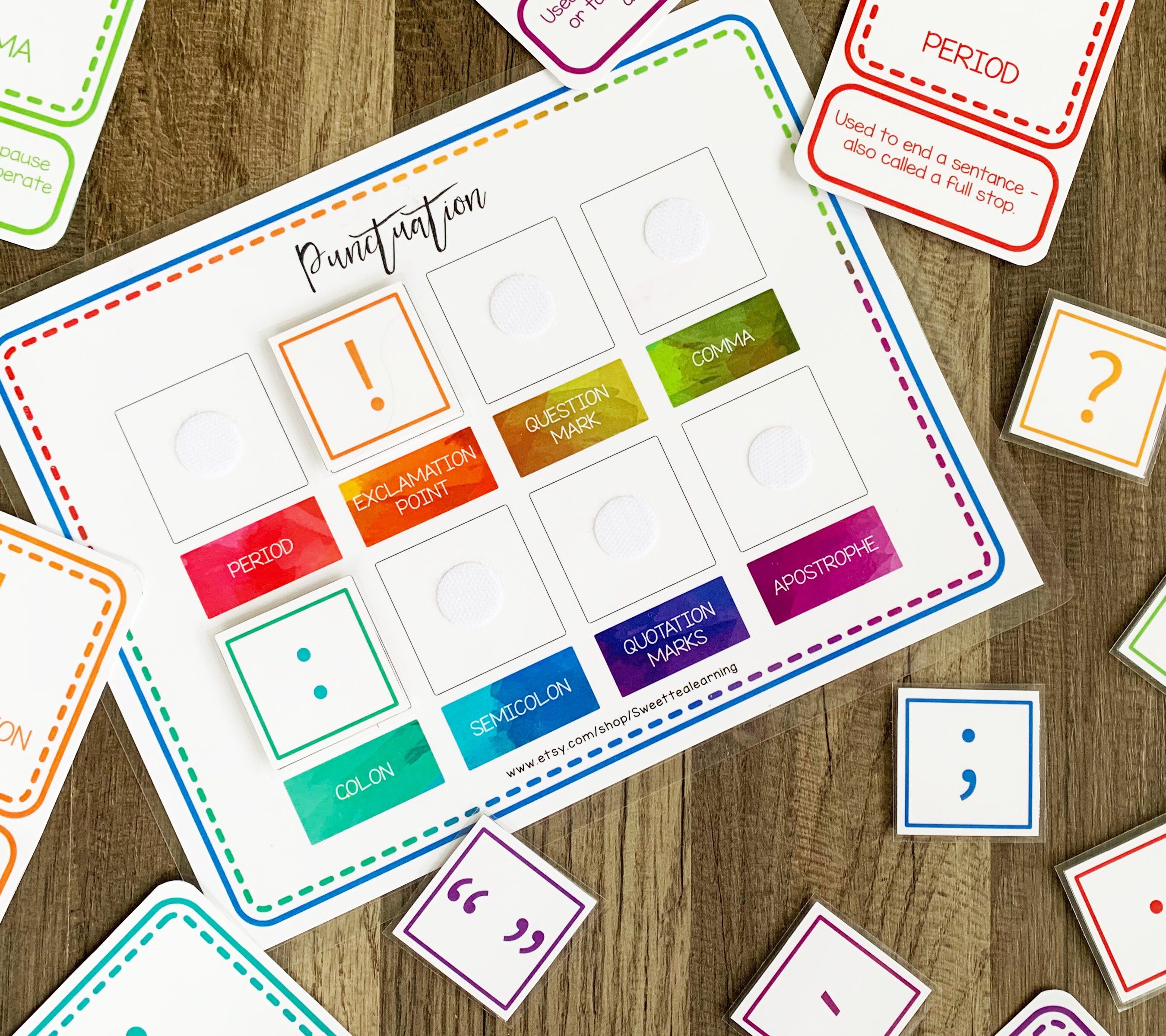 Interpunctie oefenset Homeschool zin interpunctie oefenen - Etsy Nederland