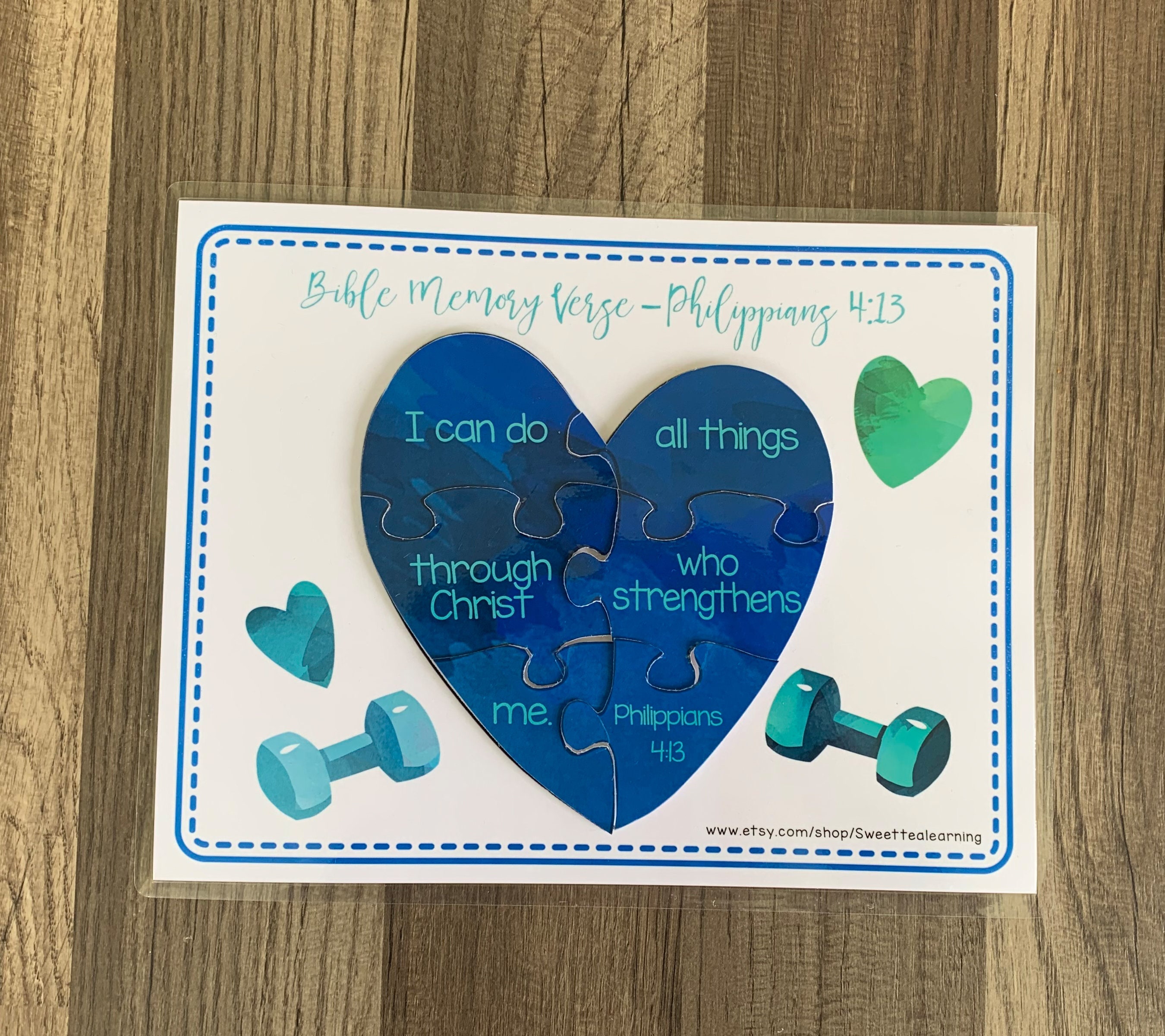 Philippians 4:13 Memory Verse Bible Bundle Game - Printable Kids Bible ...