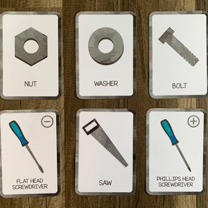 Kids My Toolbox Learning Game Set - Puzzle and Flash Cards - Busy Book ...