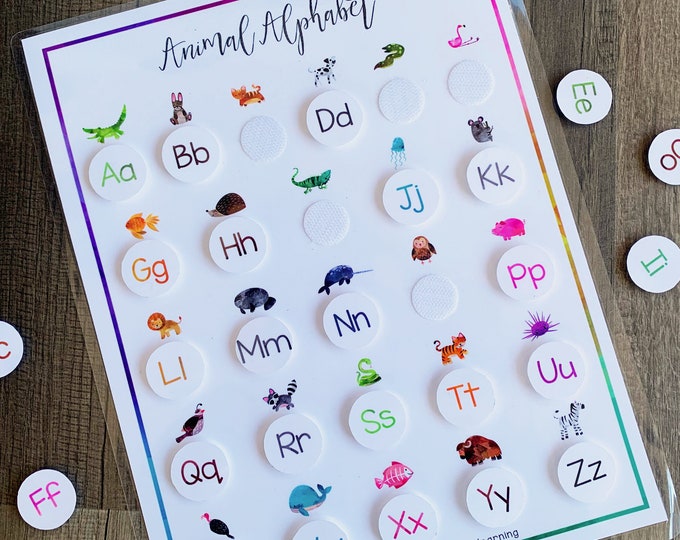 Alphabet Match Puzzle - Kids Letter Game - Preschool Homeschool ...