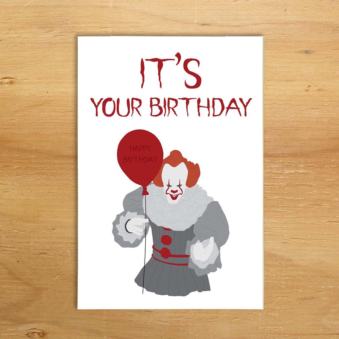 Stephen King IT Birthday Card for Best Friend 30th Birthday | Etsy New ...