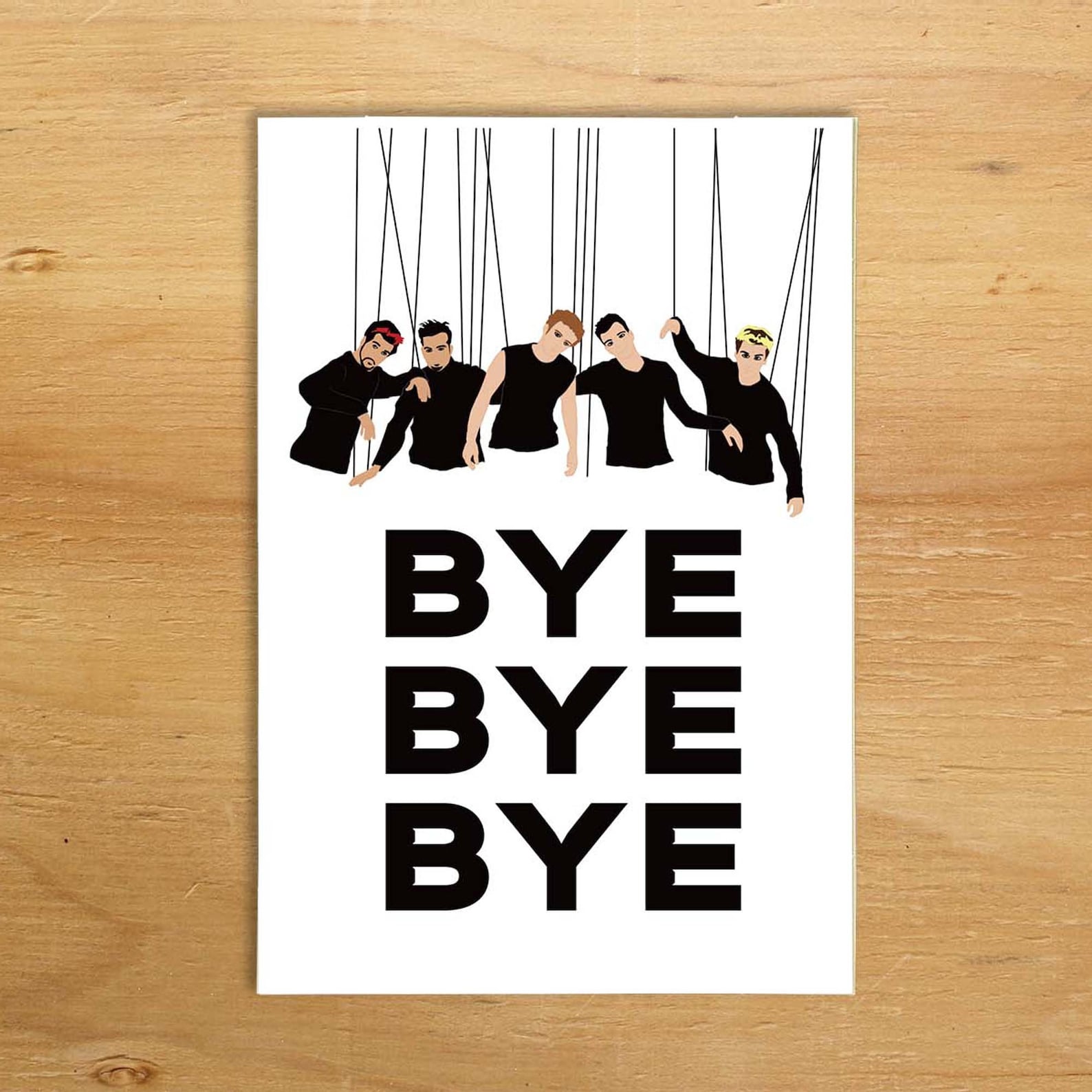 NSYNC Bye Bye Bye Funny Farewell Card for Coworker Leaving - Etsy