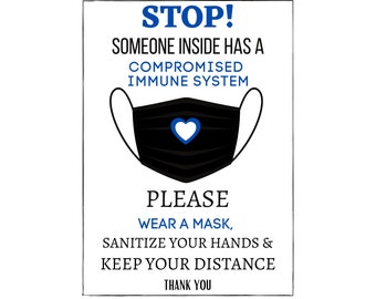 Wear a Mask Poster - Etsy