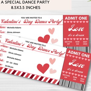 Valentine's Day Ticket, Surprise Valentine's Day Party,event Tickets ...