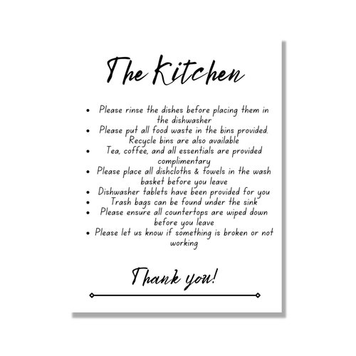 Fully Editable the Kitchen Sign Digital Instant Download - Etsy