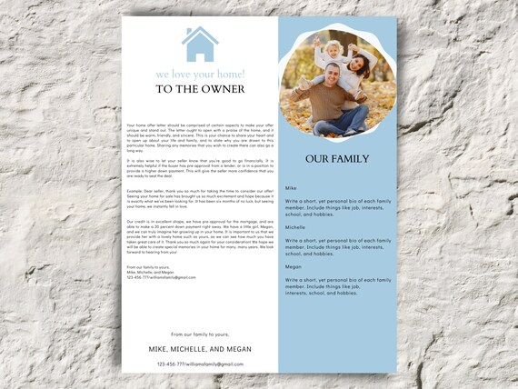 Home Offer Letter Template Editable Letter Printable Home | Etsy