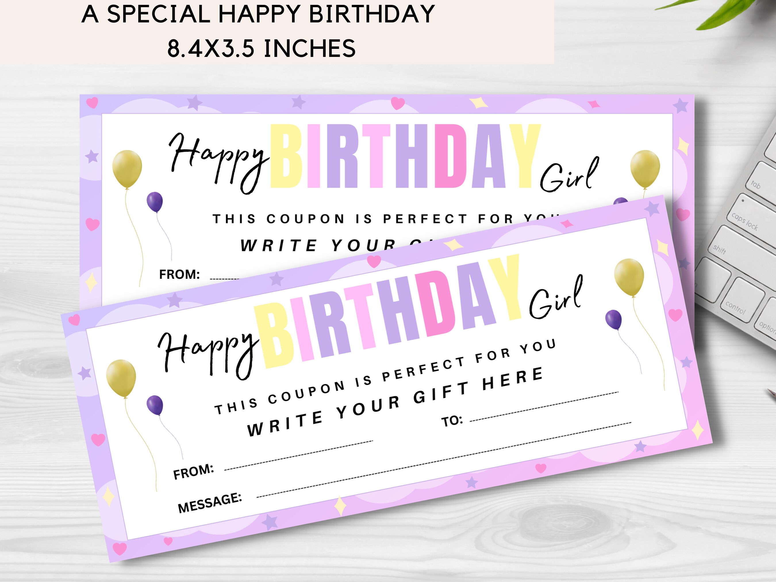 Birthday Gift Certificate Template For Word