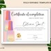 Nail Art Certificate of Completion Template | Editable Canva ...