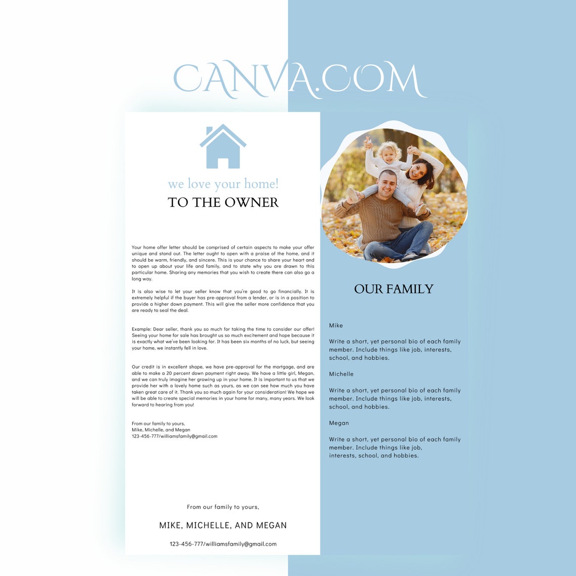 Home Offer Letter Template Editable Letter Printable Home | Etsy