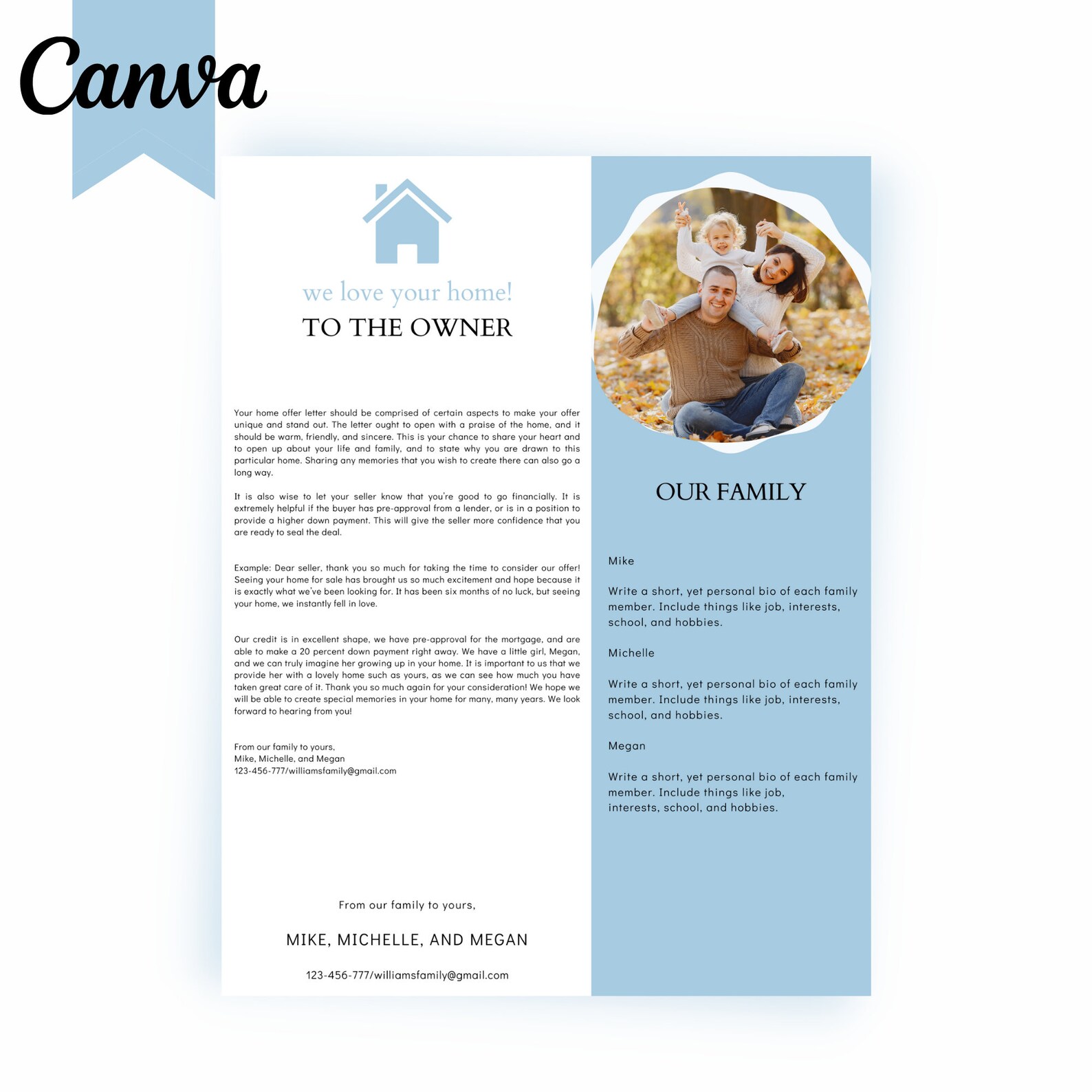 Home Offer Letter Template Editable Letter Printable Home | Etsy