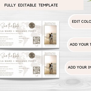 Boarding Pass Template Editable, Wedding Celebration Ticket, Boarding ...