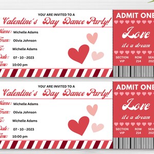 Valentine's Day Ticket, Surprise Valentine's Day Party,event Tickets ...