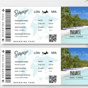 Surprise Travel Ticket Gift Surprise Trip Gift Voucher - Etsy