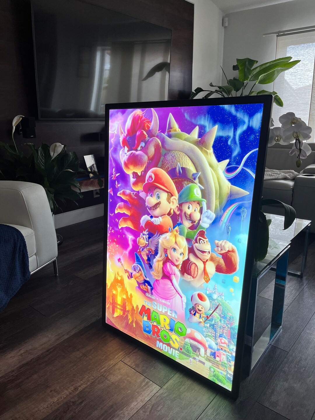 Slim LED Movie Poster Snap Frame: Custom Wall Art Gift, Illuminated ...