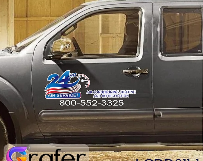 Large Custom Vehicle Decal | Outdoor Business Logo Sticker | Vinyl Car ...