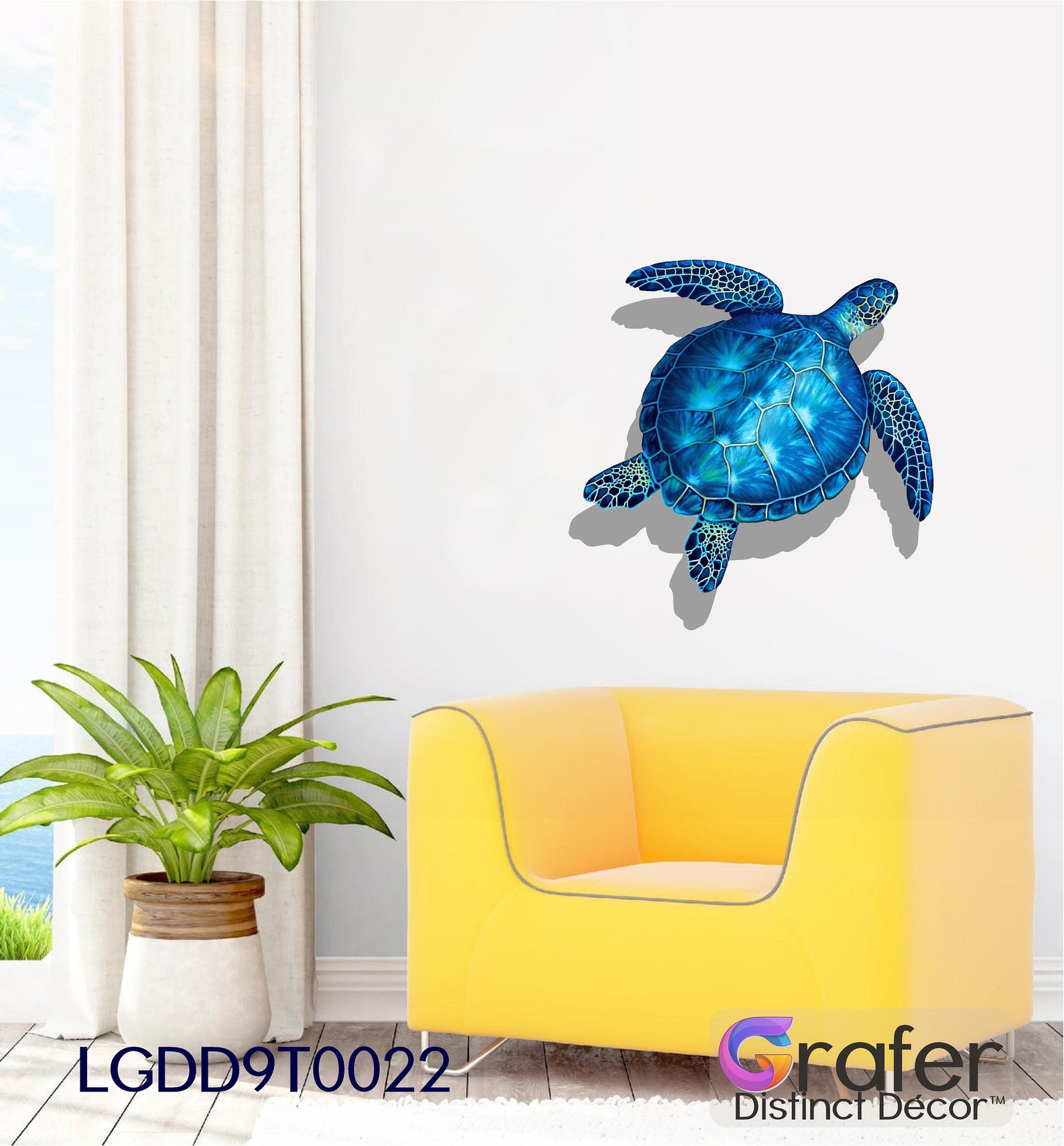 3D Sea Turtles Decal Vinyl Wall Art Decal Custom Stickers - Etsy