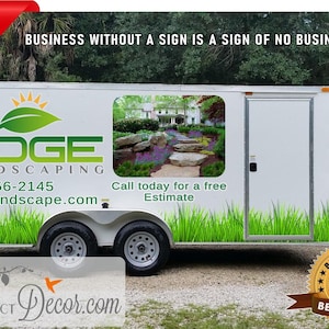 Custom Trailer Decals: Business Advertising Vinyl Lettering, 3M Vinyl ...