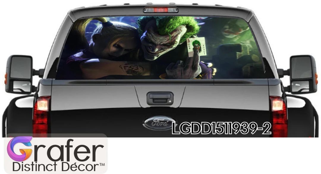 Joker-harley Quinn Decal for Your Ride Truck Rear Window Graphic ...