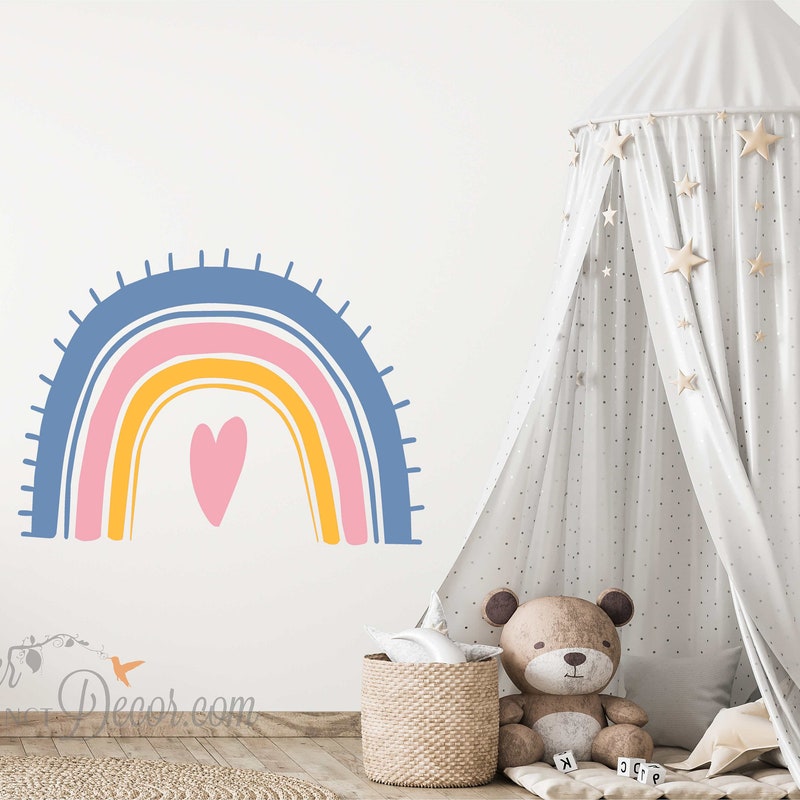 Rainbow Wall Decal - Etsy