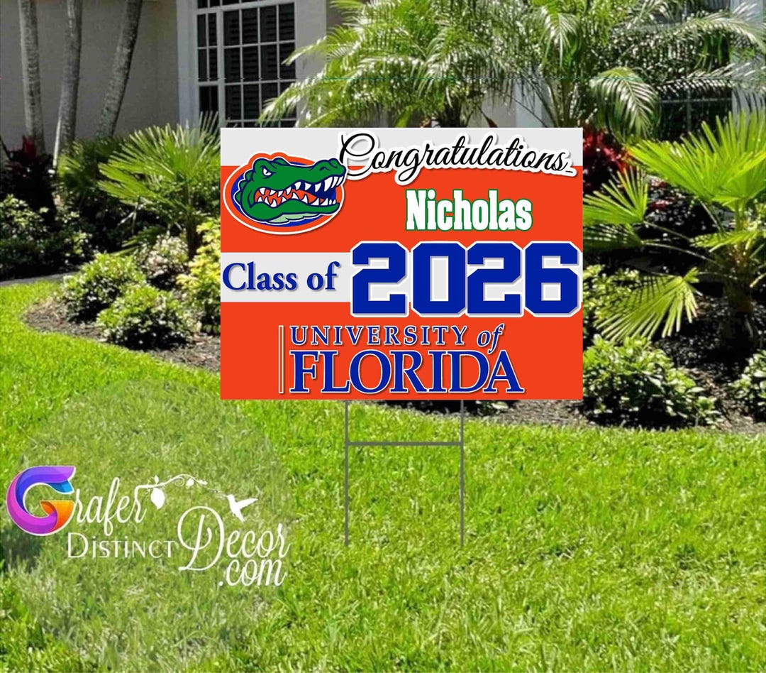 Class of 2026 Signs | Custom Graduation Yard Sign | Grads Yard Signage ...